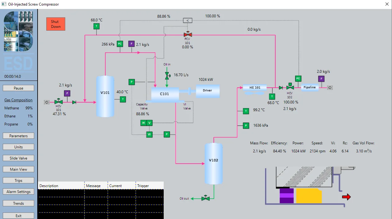Control & Operation of Oil Injected Screw Compressors – www.esd-simulation.com
